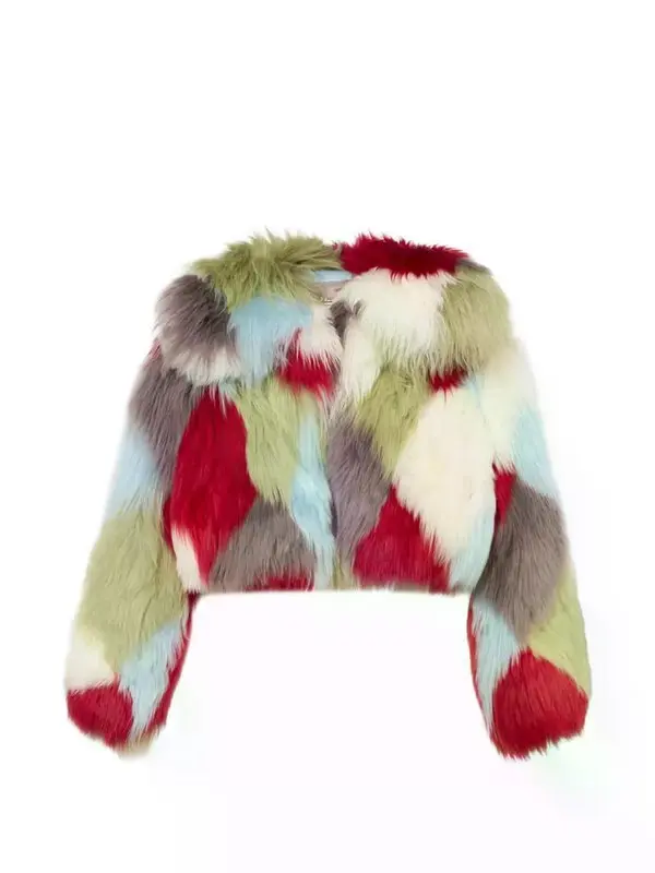 Blumarine Intarsia-design Fur Jacket