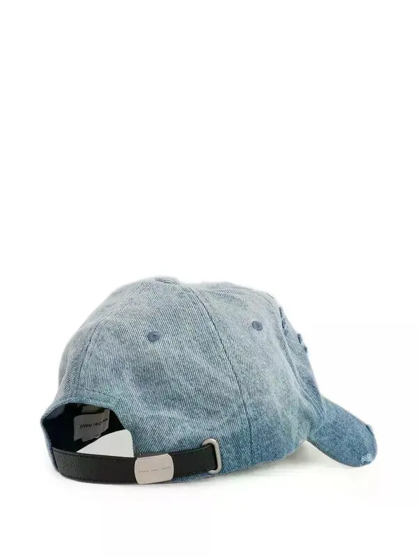FENG CHEN WANG Distressed-effect Washed Baseball Cap