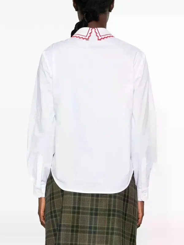Vivetta Embroidered-trim Layered Shirt