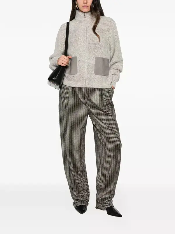 Fabiana Filippi Zip-up Patch-pocket Cardigan