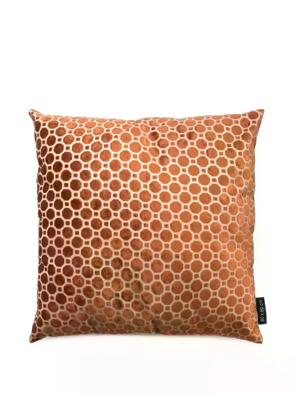 L'OCA NERA Geometric-pattern Cotton Cushion