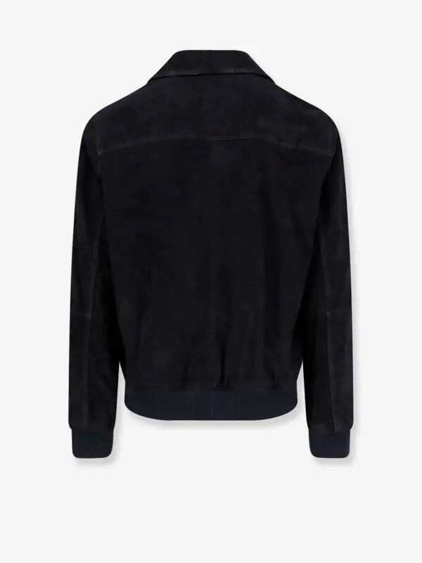 ARMA Tomme Reversibile Suede Jacket - Blue