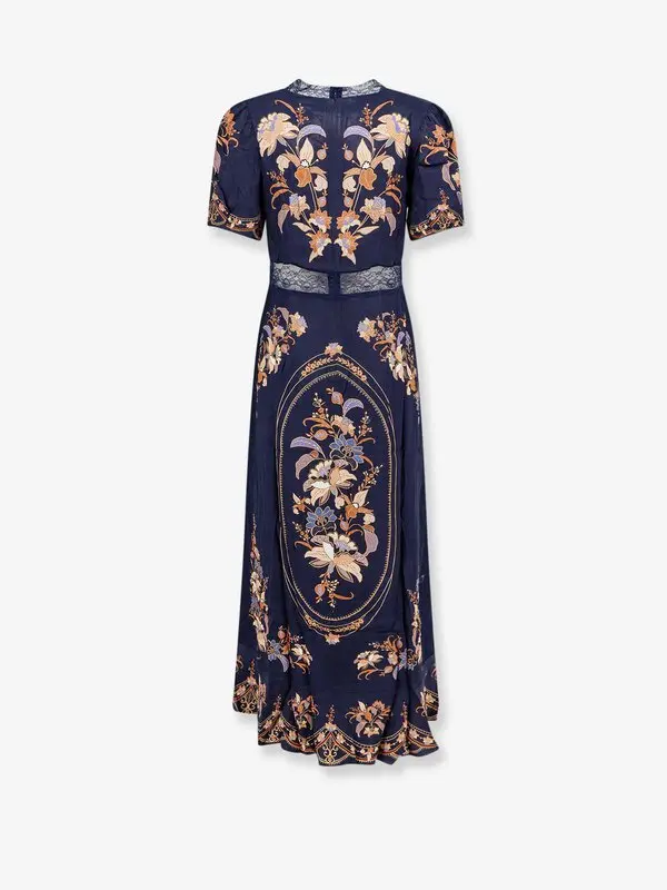Farm Rio Lara Viscose Long Dress