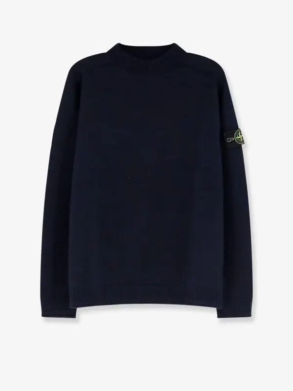 Stone Island Virigin Wool Sweater - Blue