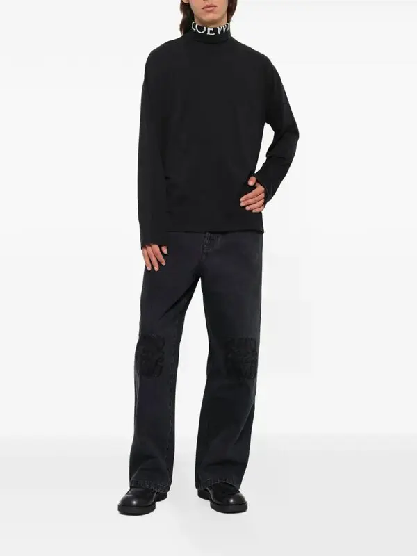 Loewe Logo-print High-neck Long-sleeve T-shirt
