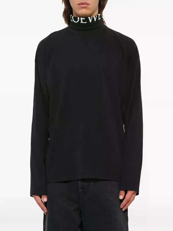 Loewe Logo-print High-neck Long-sleeve T-shirt