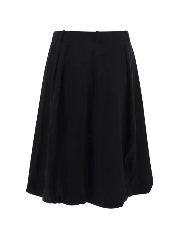 THE GARMENT Pleated Bubble-hem Midi Skirt