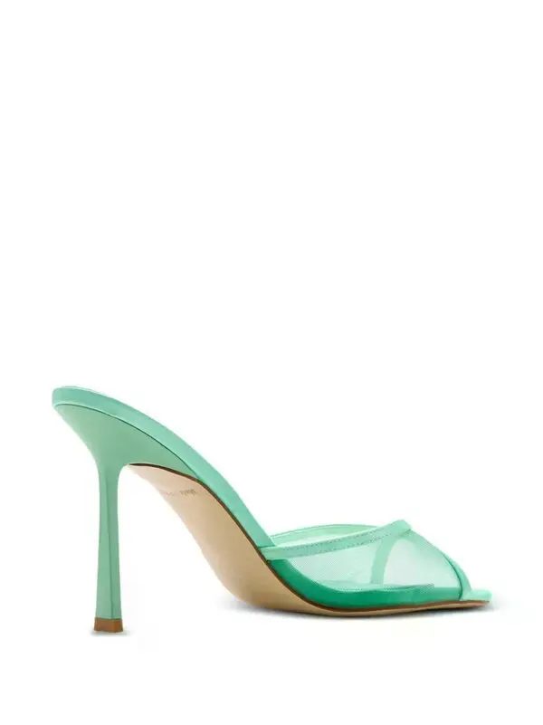 Femme La Iman Mesh-panel Sandals - Green
