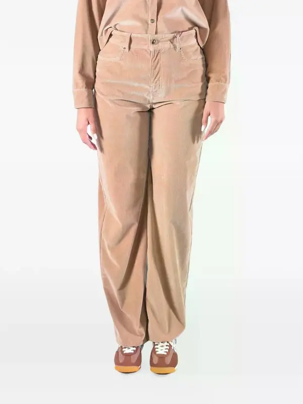 Max Mara Corduroy Straight Trousers - Neutrals