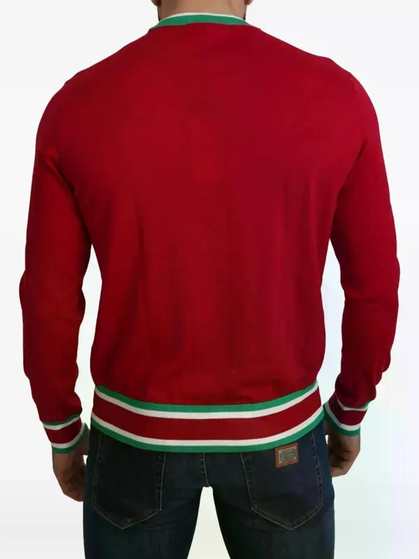 Dolce & Gabbana Intarsia-knit Pig-motif Sweater