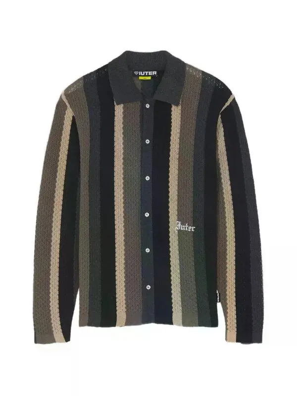 IUTER Striped-knit Cardigan