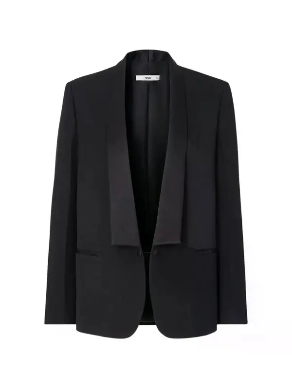Fendi Shawl-lapel Wool Blazer