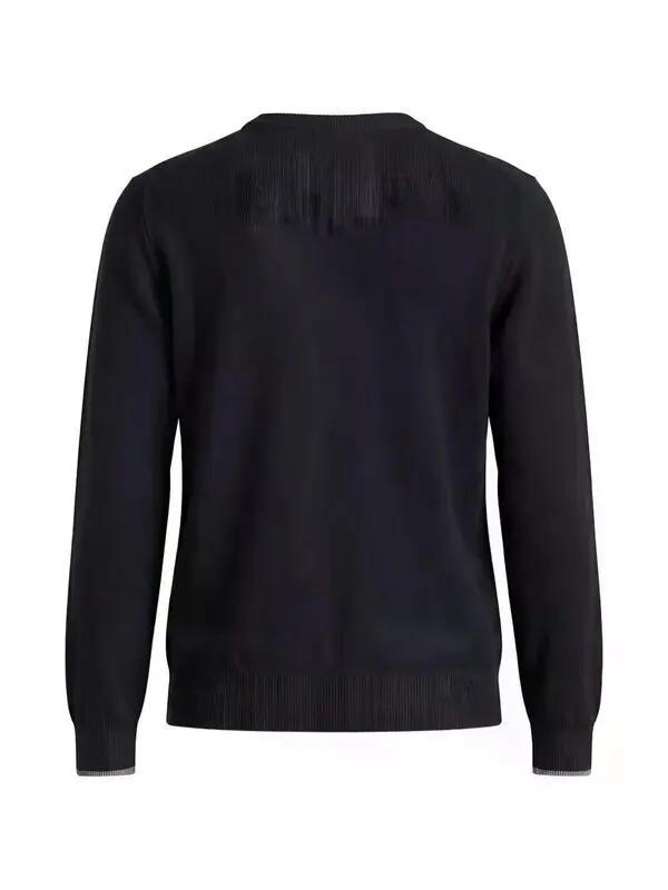 Peserico Contrast-trim Crew-neck Sweater