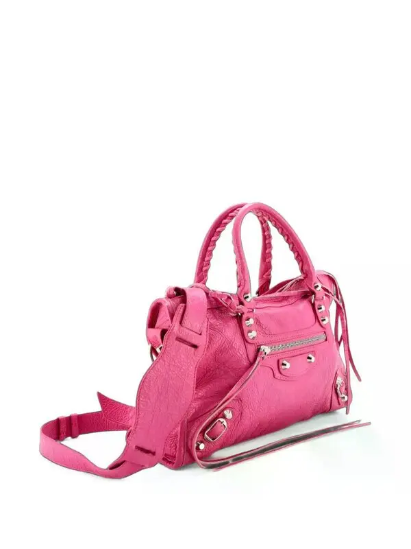 Balenciaga City Classic Studs Bag Leather Small Satchel