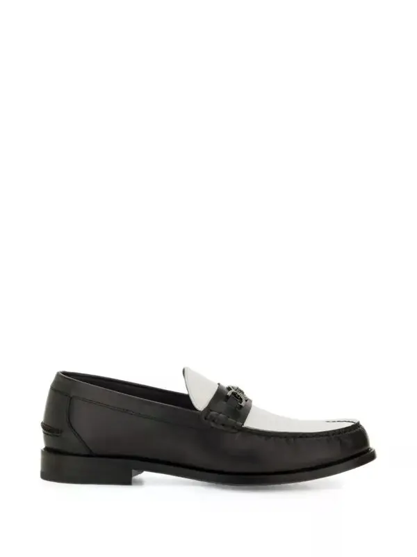 Versace Medusa Head Leather Loafers
