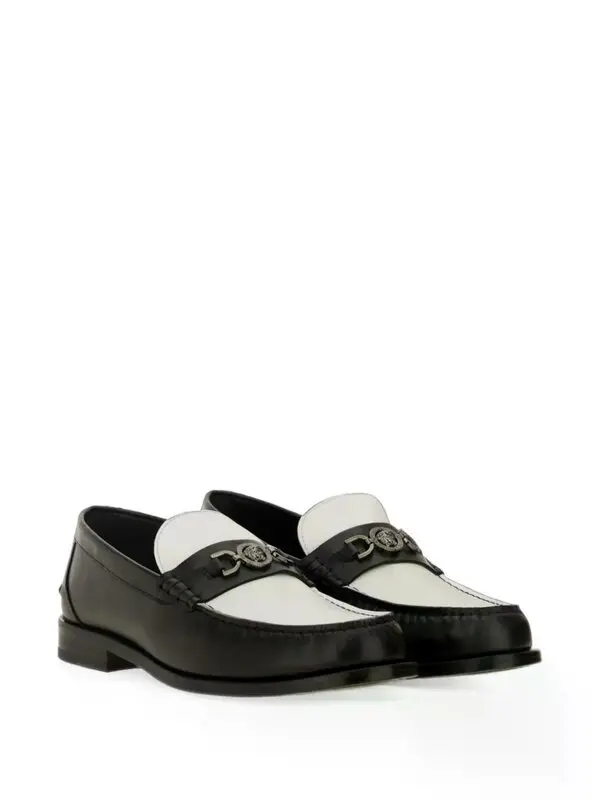Versace Medusa Head Leather Loafers