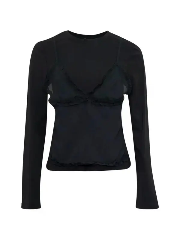 Ulla Johnson Freda Ruffled Long-sleeve T-shirt