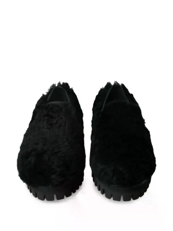 Dolce & Gabbana Fur-covered Lug-sole Loafers