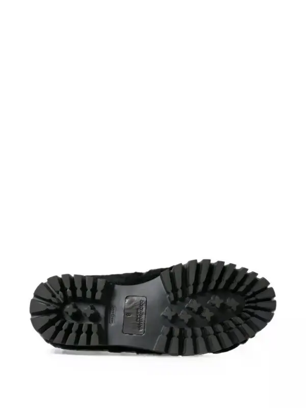 Dolce & Gabbana Fur-covered Lug-sole Loafers