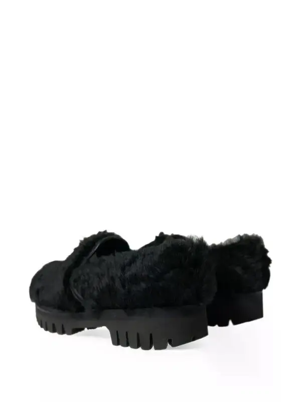 Dolce & Gabbana Fur-covered Lug-sole Loafers