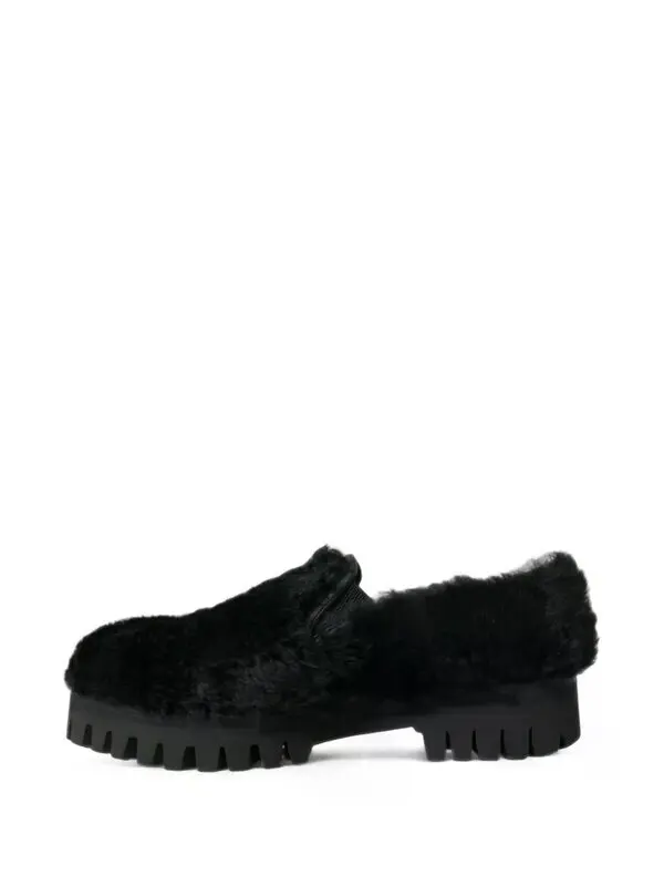 Dolce & Gabbana Fur-covered Lug-sole Loafers