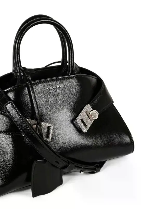 FERRAGAMO Hug Leather Tote Bag