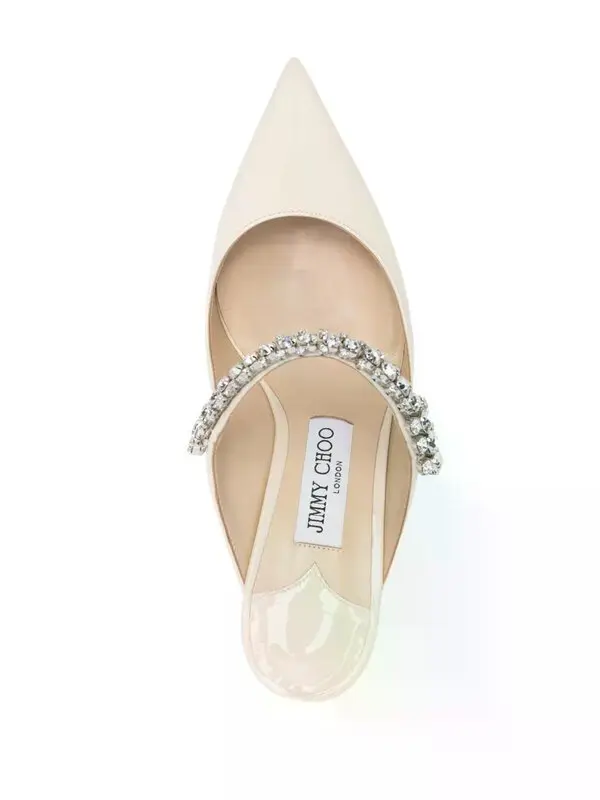 JIMMY CHOO Bing 65mm Patent Leather Mules