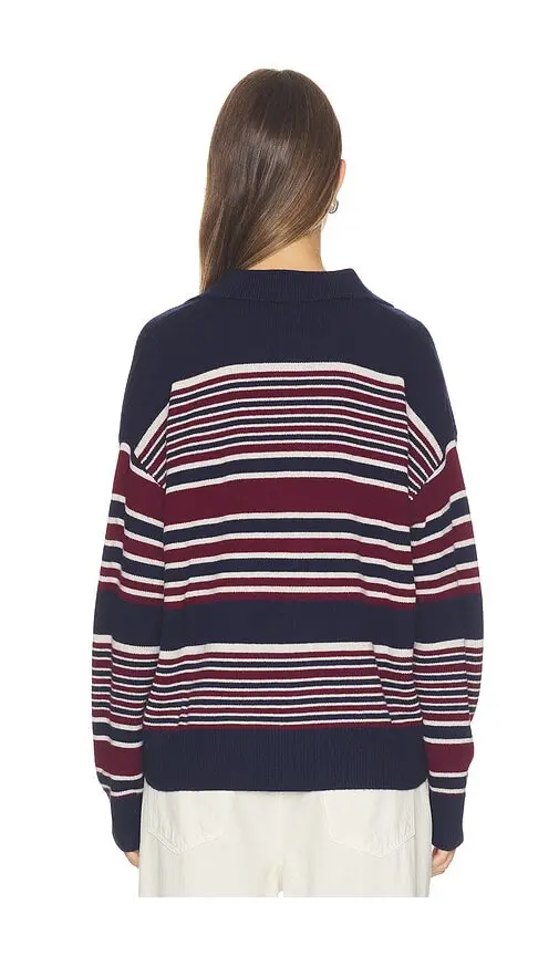 Good American The Oversized Rugby Sweater In . Also