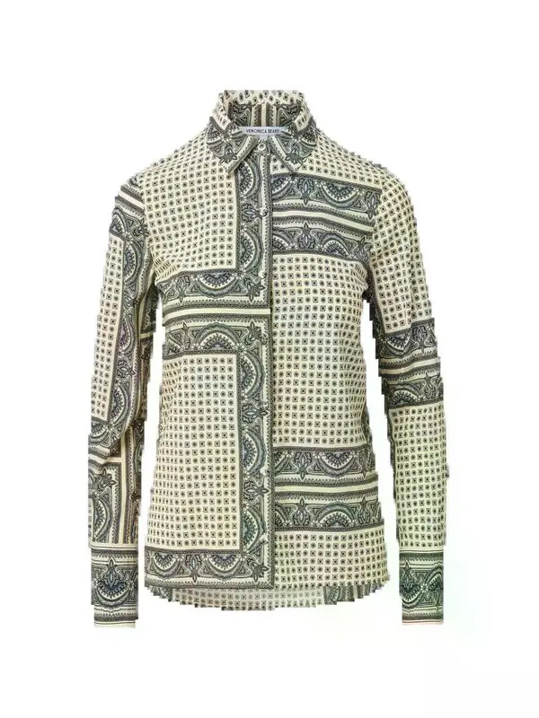 Veronica Beard Monique Paisley-print Shirt - Neutrals