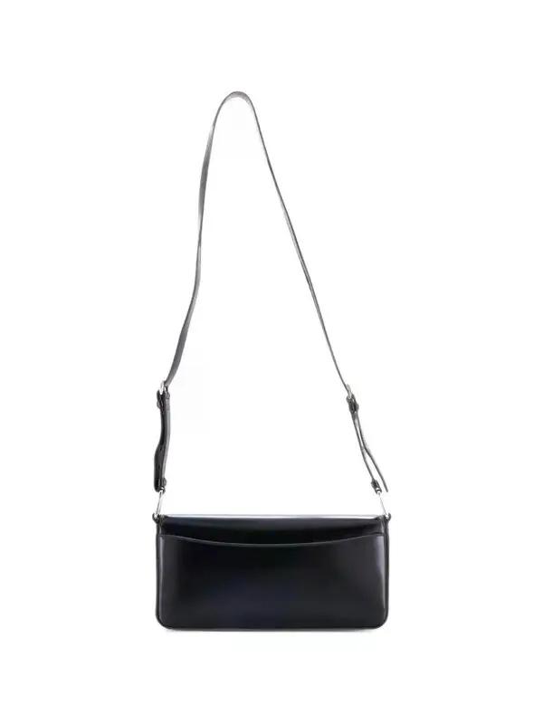 Prada Femme Flap Spazzolato Leather Shoulder Bag