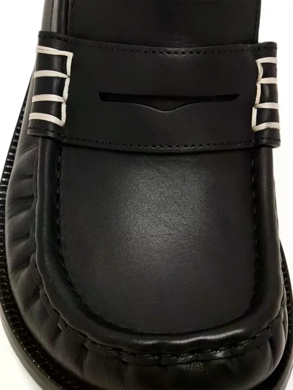 JW Anderson Contrast-stitch Penny Loafers