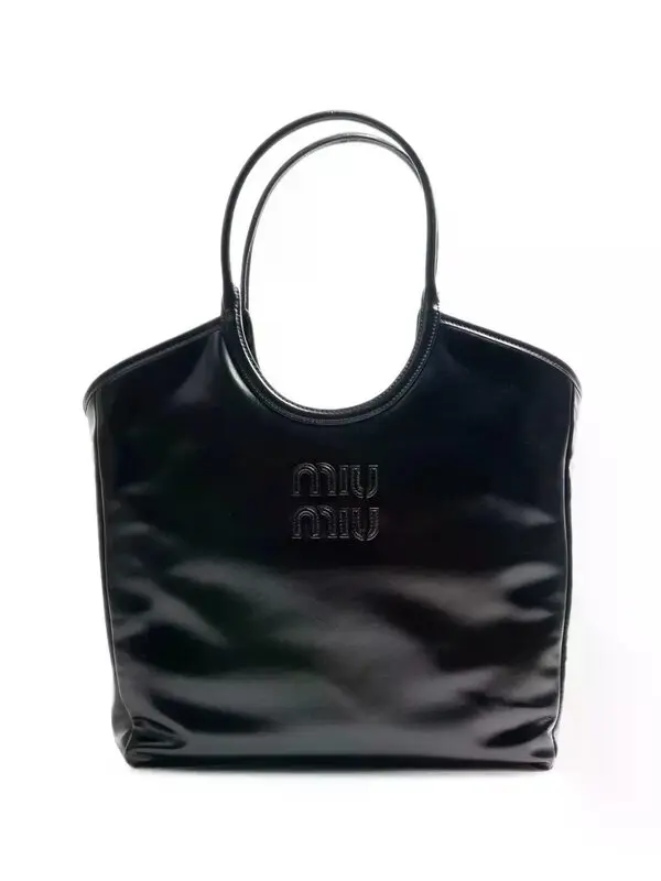 Miu Miu Ivy Leather Bag - Black