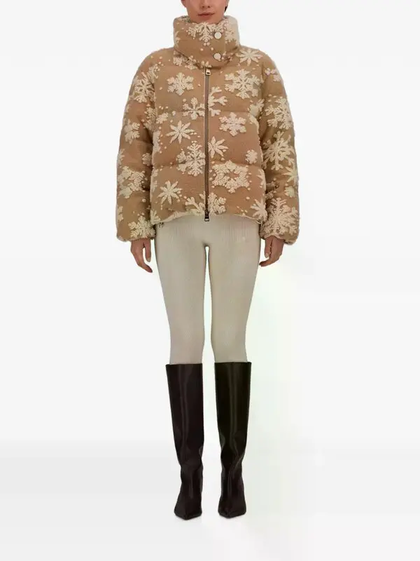 Herno Snowflake-jacquard Quilted Jacket