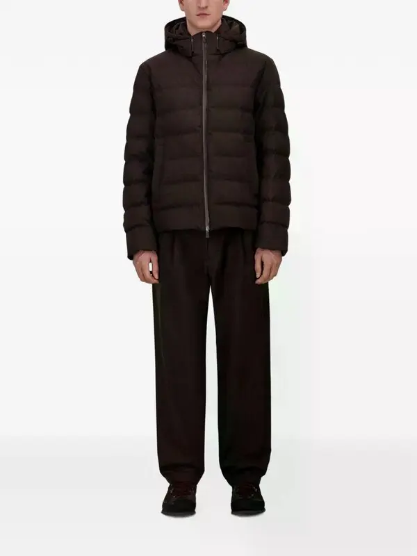 Herno Water-repellent Pleated Tailored Trousers