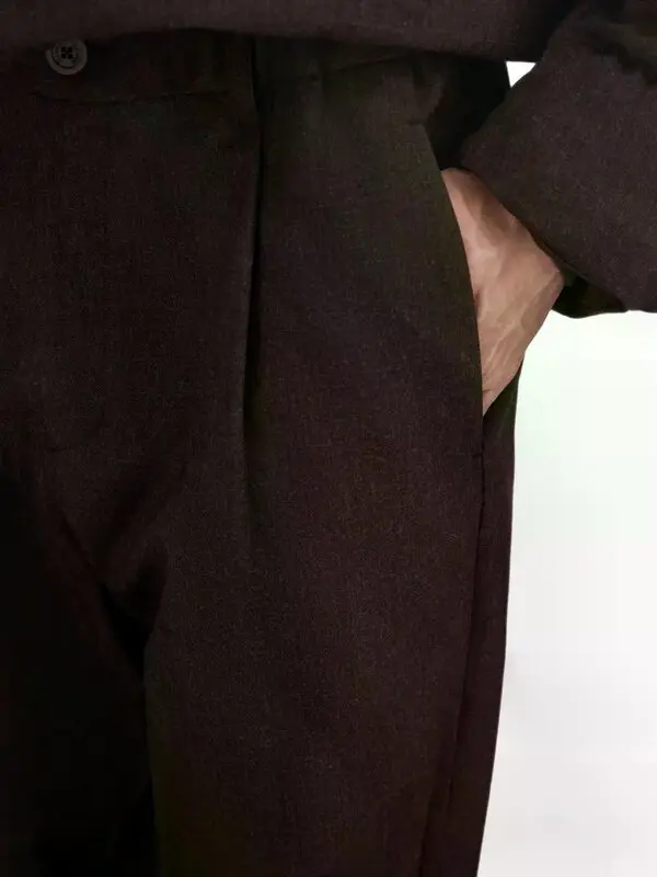 Herno Water-repellent Pleated Tailored Trousers