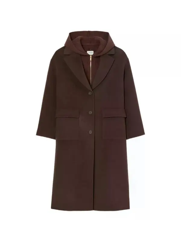Claudie Pierlot Long Tailored Collar Wool Coat