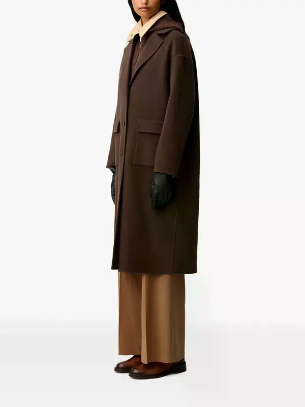 Claudie Pierlot Long Tailored Collar Wool Coat