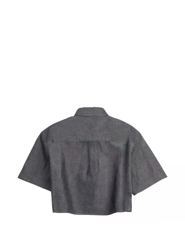 Prada Short-sleeve Chambray Shirt