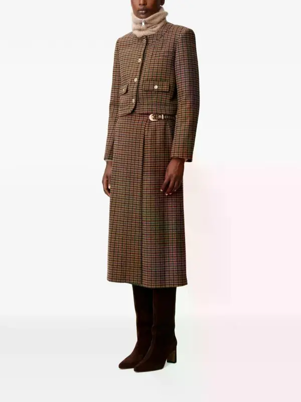 Claudie Pierlot Straight Checked Jacket