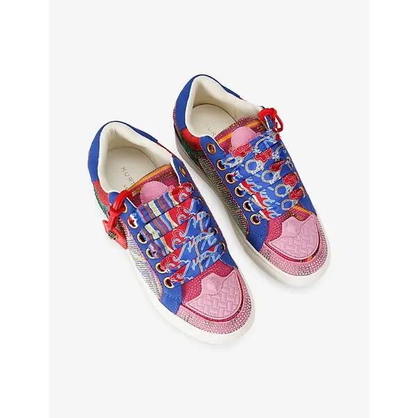 Kurt Geiger Southbank Embellished Suede Trainers