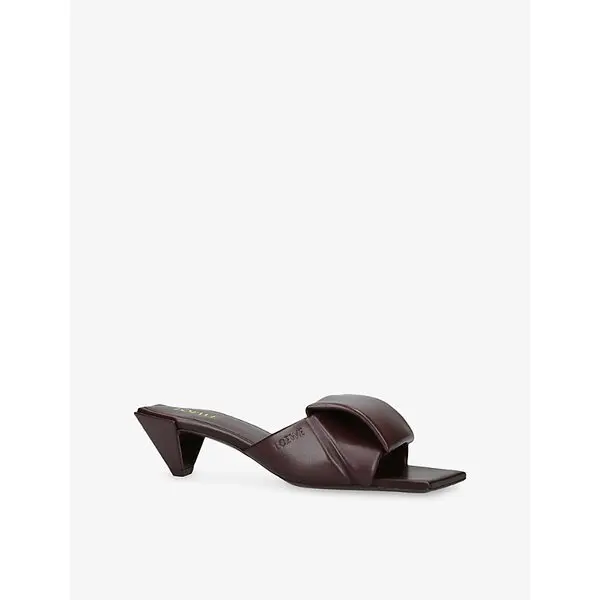 Loewe Origami Slide 45 Leather Mules