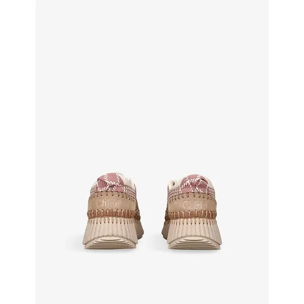 Chloé Nama Runner Platform Leather Trainers
