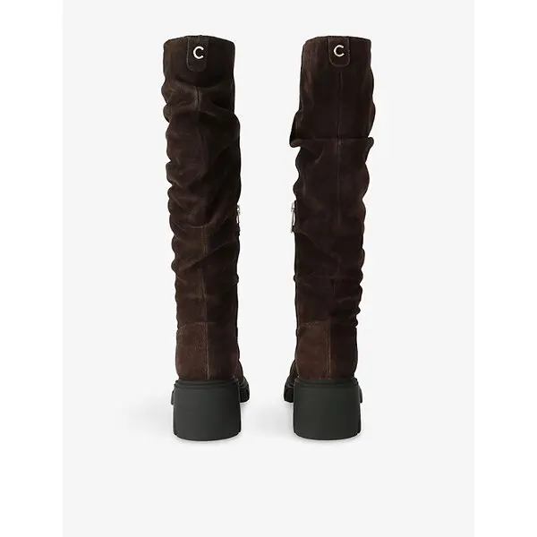 Carvela Ignite Suede Heeled Knee-high Boots