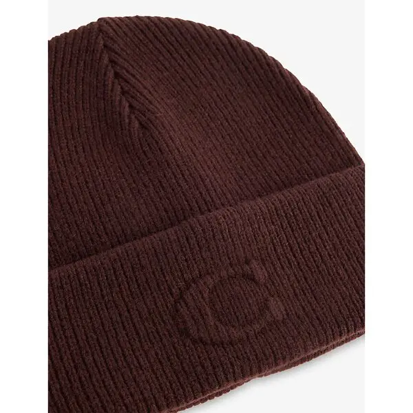 COACH C Embossed-logo Wool-blend Beanie
