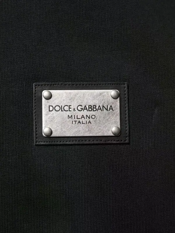 Dolce & Gabbana Logo-plaque Zip-up Hoodie