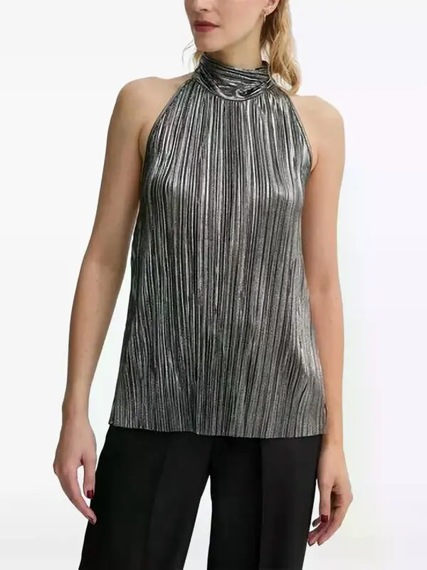 BRUUNS BAZAAR Groundberry Duro Pleated Halterneck Top