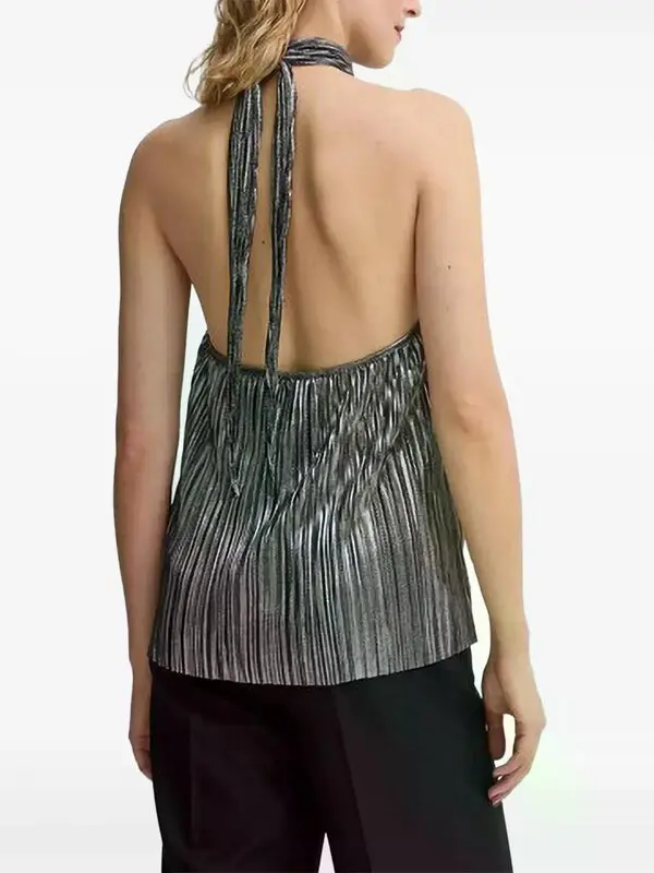 BRUUNS BAZAAR Groundberry Duro Pleated Halterneck Top