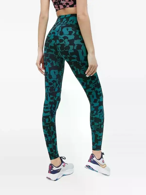 CASALL Abstract-print Leggings - Green