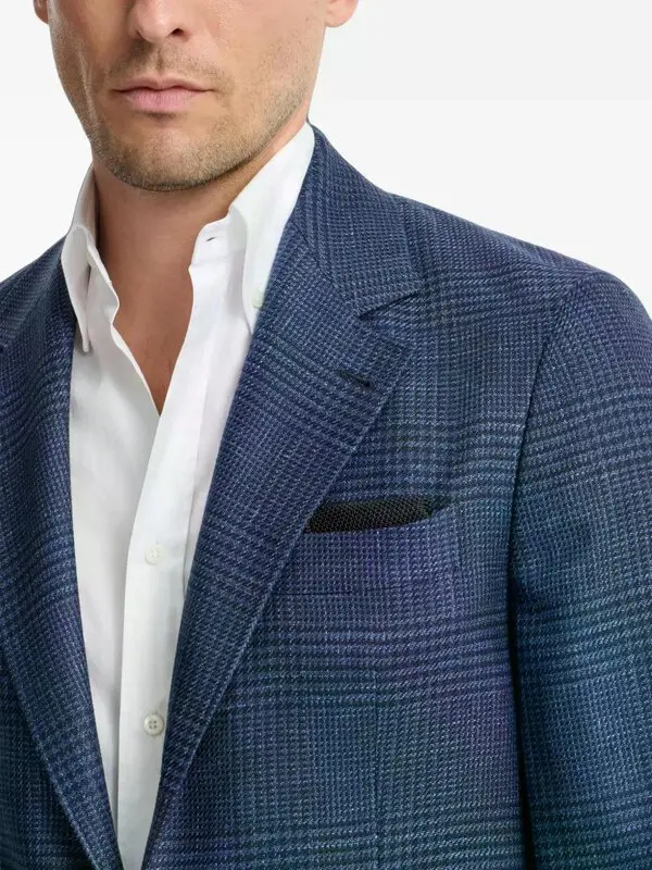 Brunello Cucinelli Embroidered-logo Silk-knit Pocket Square