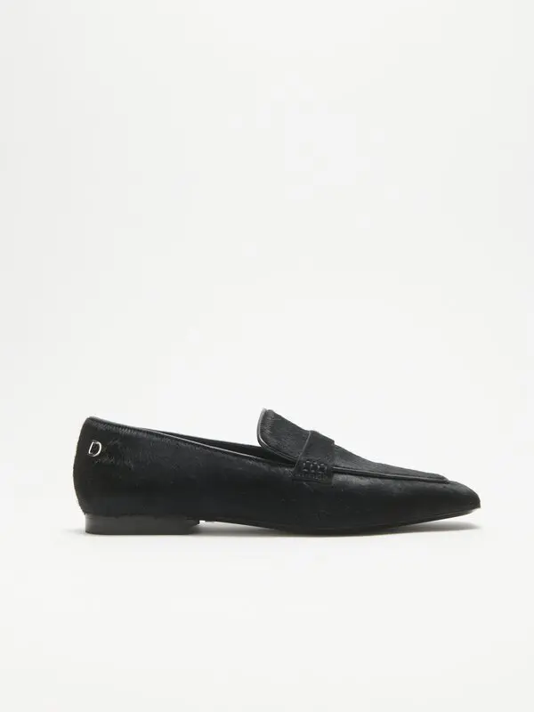 HOUSE OF DAGMAR Loafer Pony Hair - Black